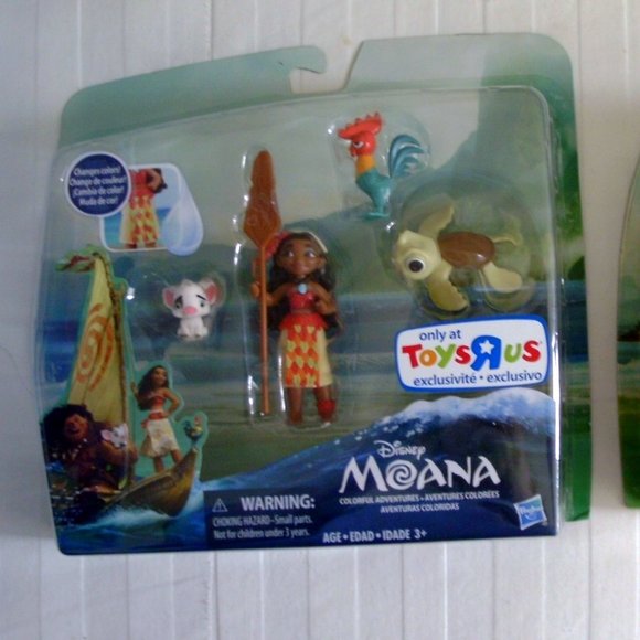 Hasbro | Toys | 2 Sets Disney Moana Colorful Adventrs Plyst Moana ...